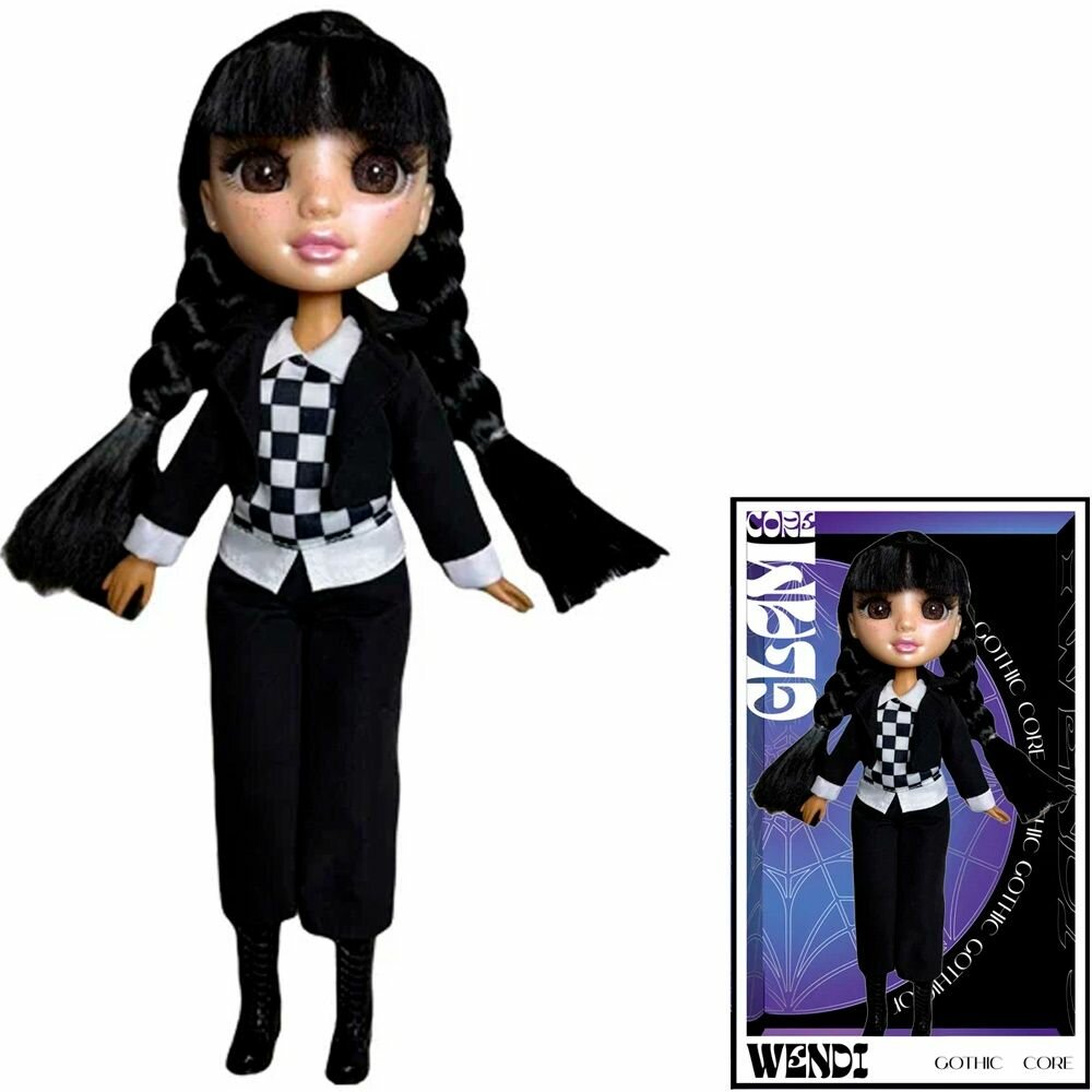 Кукла glam Funky Toys core венди gothic core в брюках 27см, gc2510