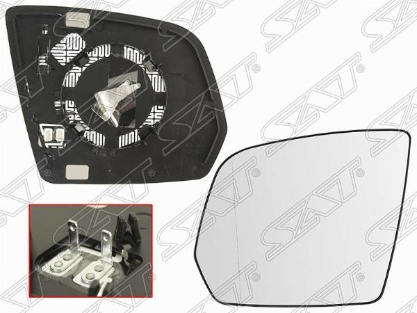 Полотно зеркала SAT ST-121-0073 Mercedes-Benz M-Class 08-11 / GL-Class 09-12 Левое Обогрев/ асферическое