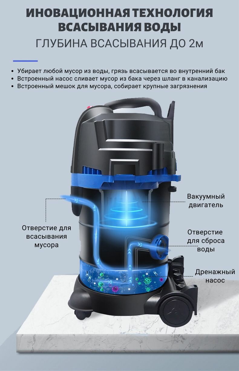 Пылесос для пруда, илосос бассейна, Pond Vacuum Pro1 Pondtech — фото 1