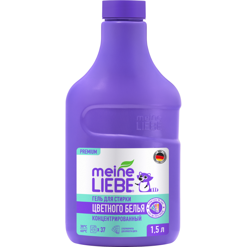 Гель Meine Liebe для стирки цветных тканей, концентрат, 1500мл
