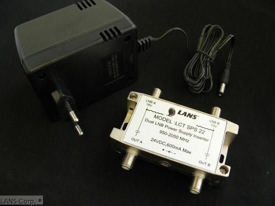 Инжектор питания Lans LCT SPS22 с блоком питания для спутникового конвертера