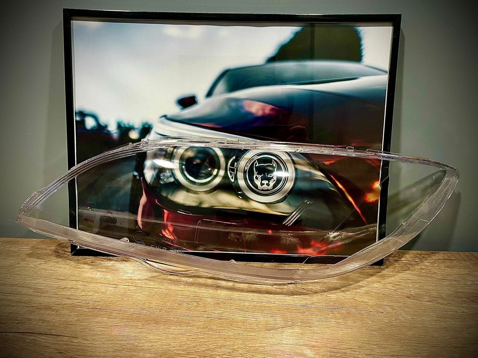Стекло фары Mazda 3 BK седан 2003-2009 (левое) Cтекла фар Мазда БК