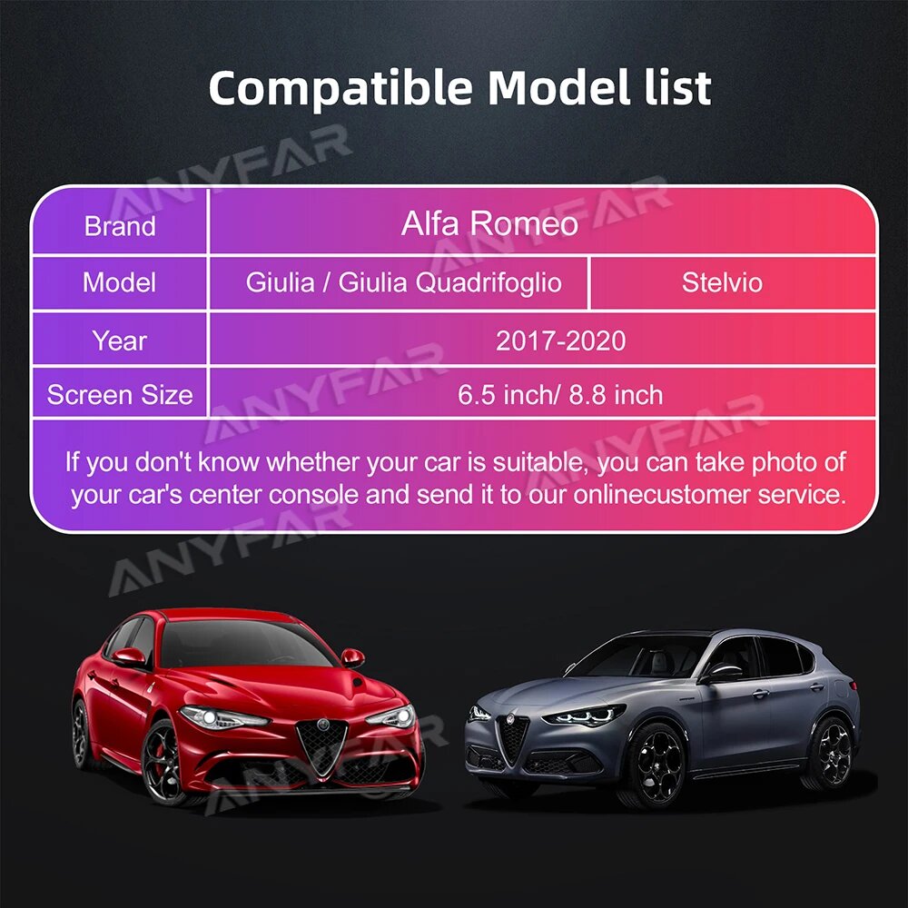 Беспроводной CarPlay Android auto для Alfa Romeo Stelvio/Giulia 2017-2020, модуль Android Auto Navigation