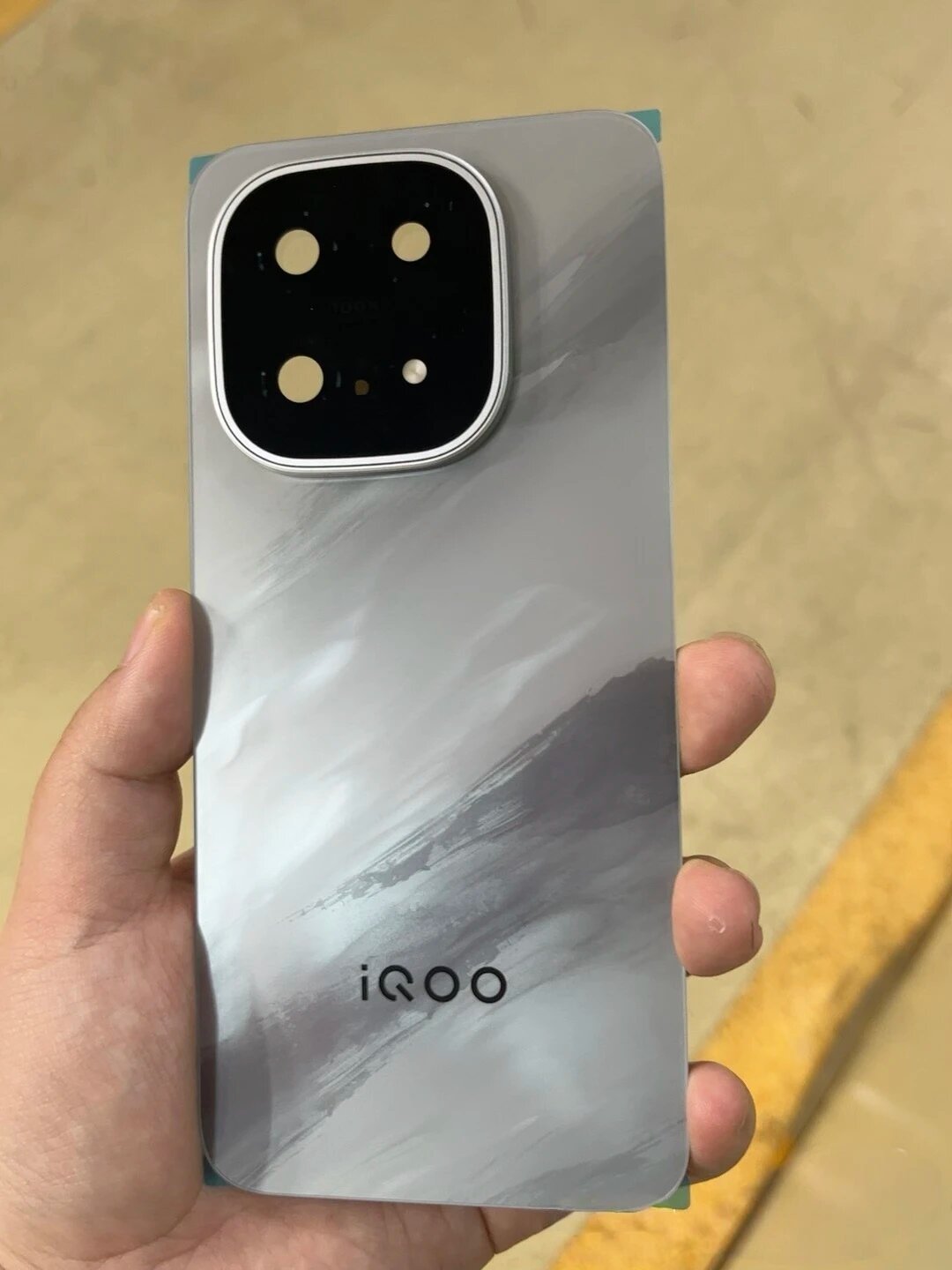 Оригинальное заднее стекло для iQOO 15, крышка аккумуляторного отсека, задняя панель Серый, серый