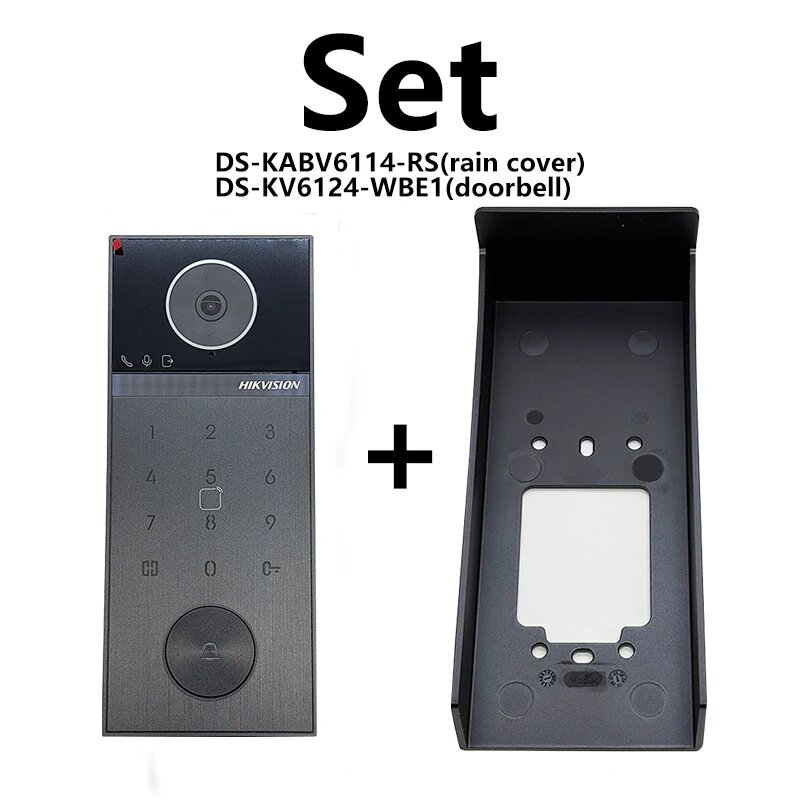 Видеодомофон Hikvision DS-KV6124-WBE1, DS-KABV6114-RS, Set