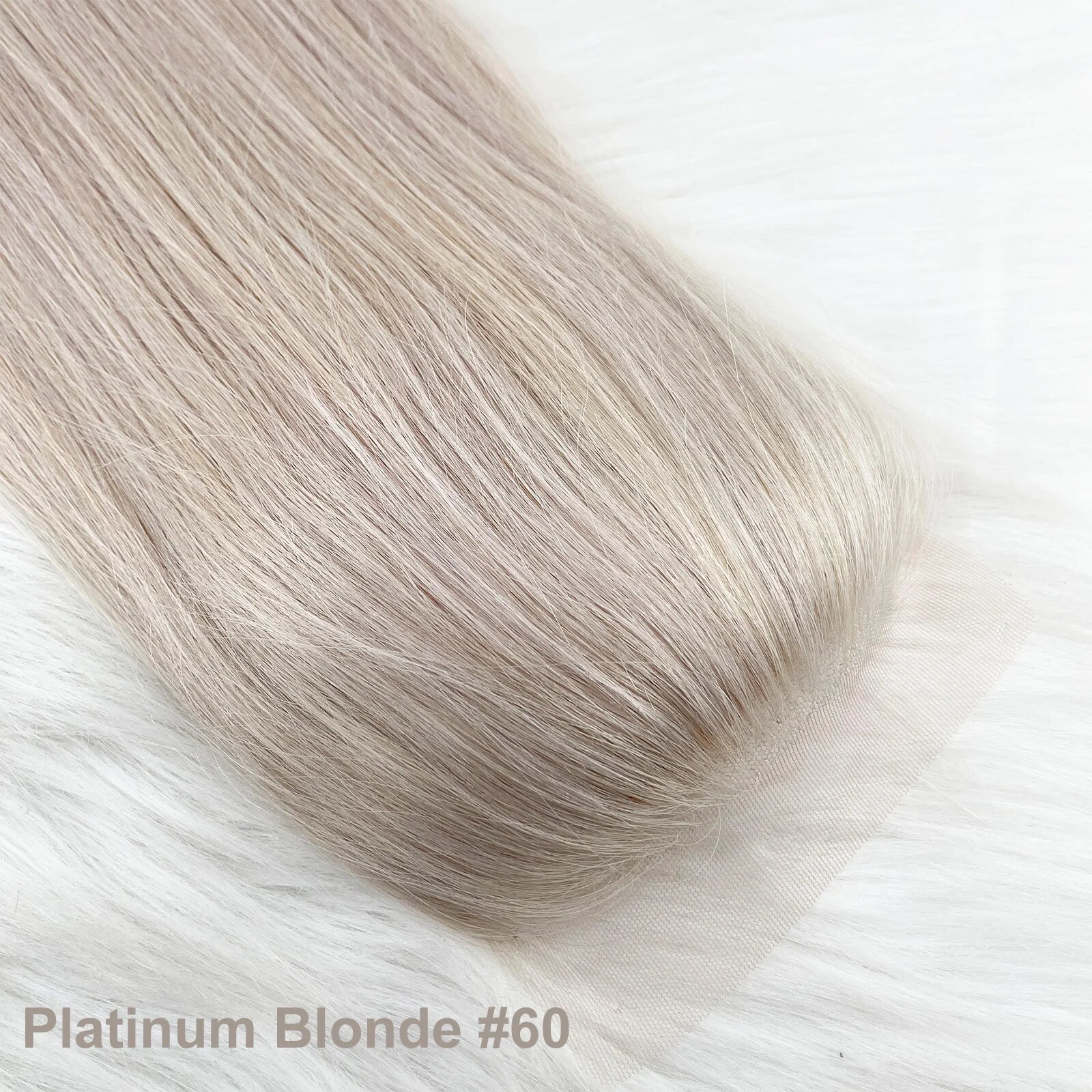 IVOGUE HAIR Натуральные волосы Платиновый блонд #60 Топпер Platinum Blonde, With Clips, 12 дюймов