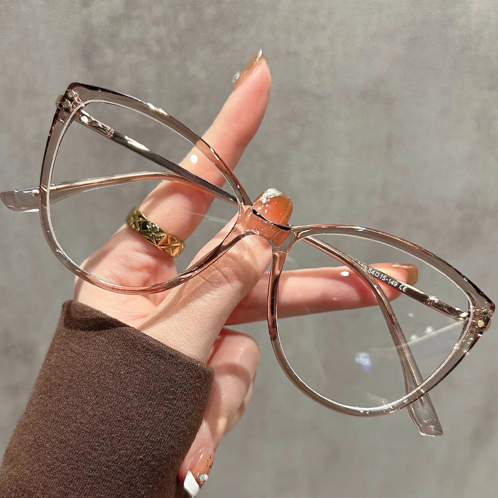 Женские очки кошачий глаз Light Brown 38061, рецепт 0