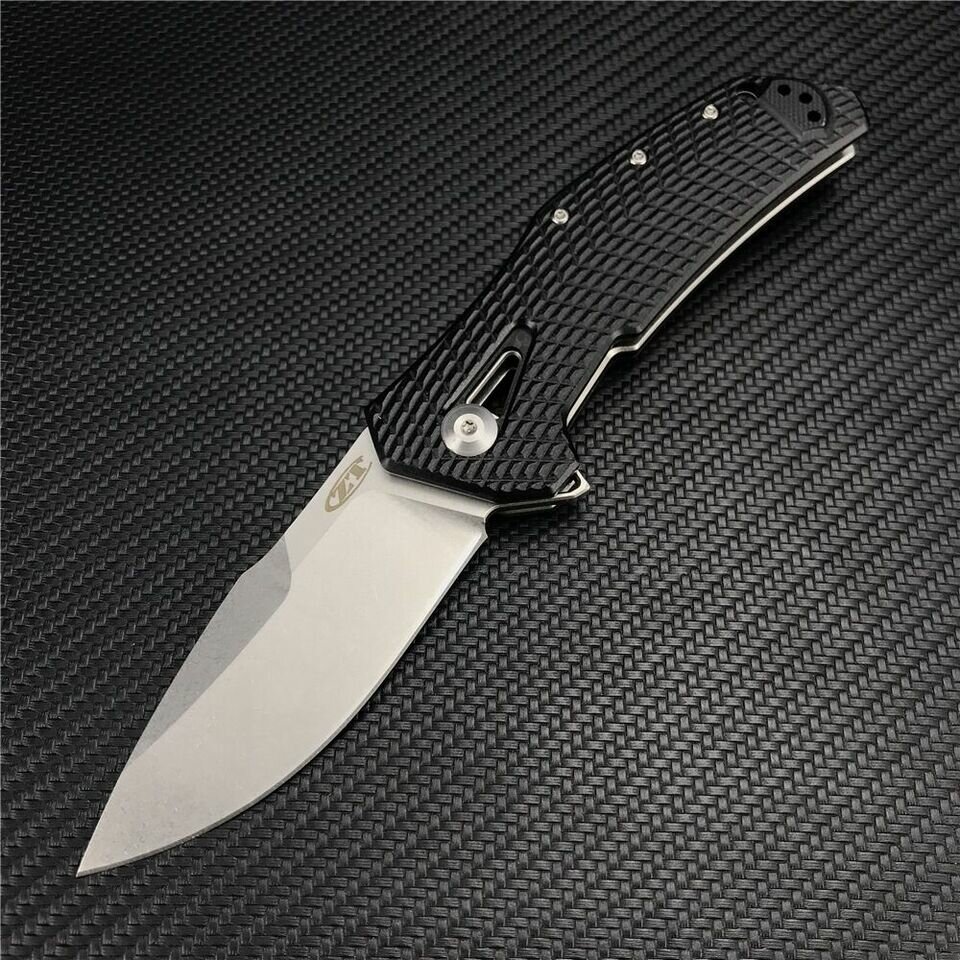 Складной нож Zero Tolerance 0308 Manual KVT с откидным механизмом, лезвие 3.75" из стали 8Cr13Mov, рукоять G10, портативный инструмент для выживания в джунглях.