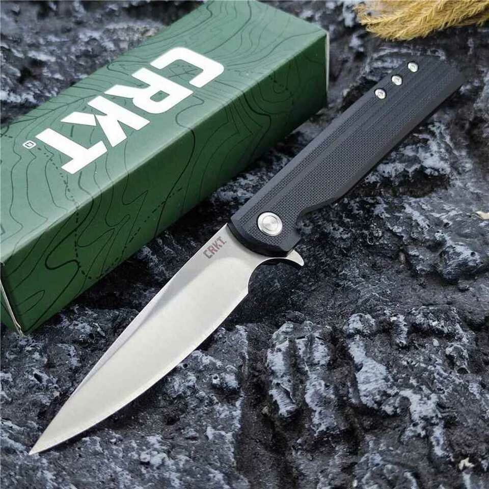 Складной нож CRKT 3802K 3801 Matthew с ассистированным открыванием, черное лезвие реверсивного танто, рукоятки из армированного стекловолокном нейлона, ножи для активного отдыха.