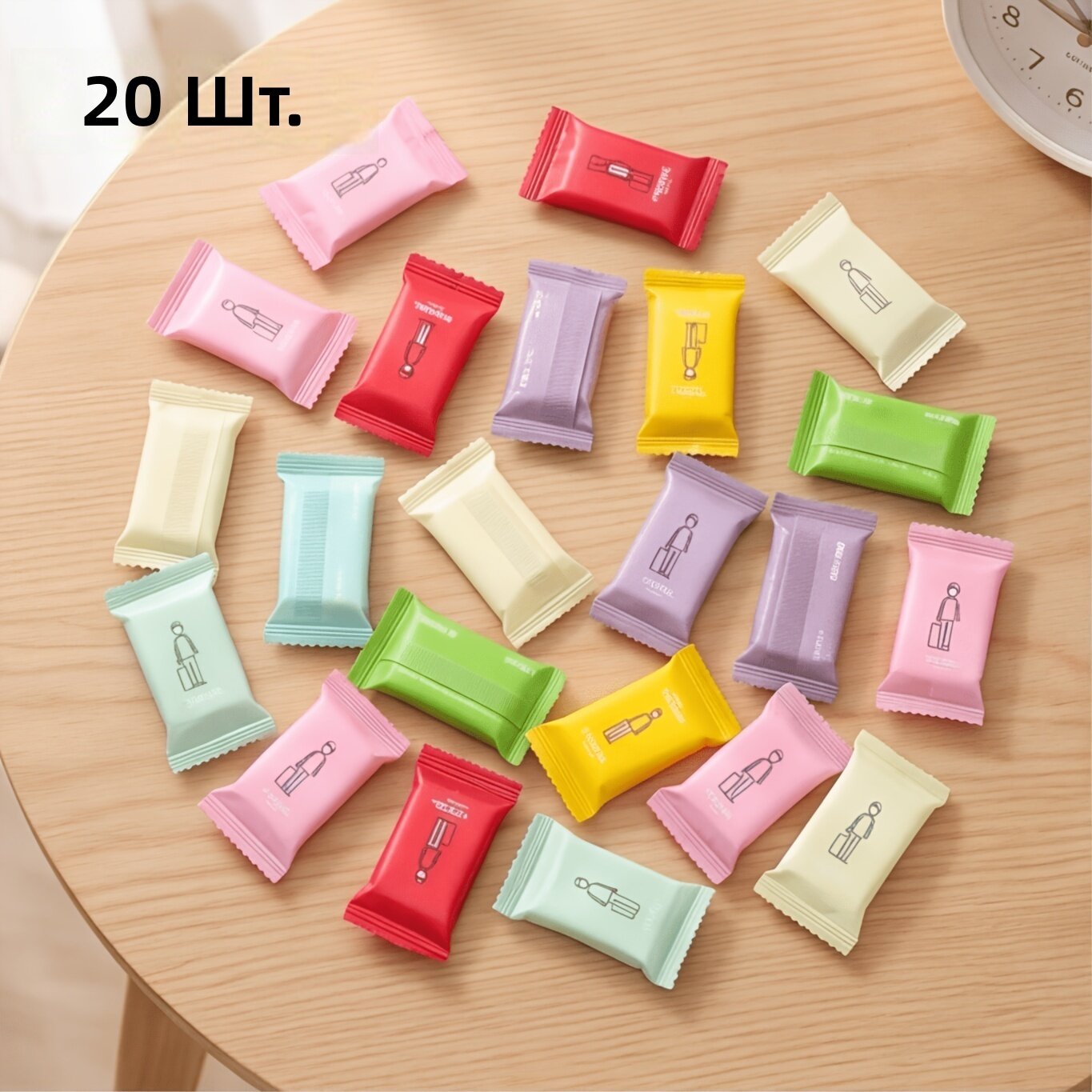 Одноразовые сжатые полотенца 20 шт, толстые и мягкие, индивидуально упакованные, портативные дорожные салфетки, быстровпитывающие, для кемпинга, походов, отеля и повседневного использования