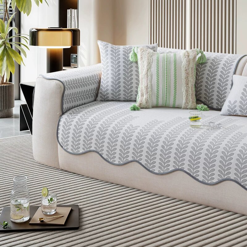 Yuman Home Нестандартный коврик из охлаждающей шелковой ткани для дивана, серый, 90x70 см, поддержка подлокотника/спины