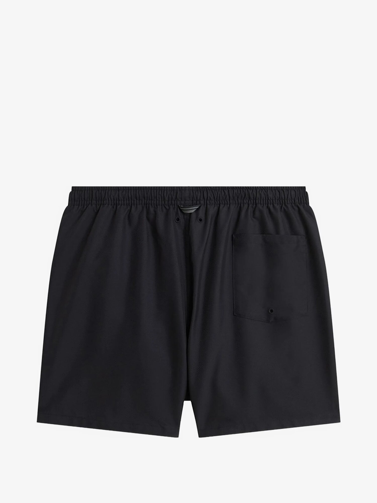 Шорты для плавания FRED PERRY Logo-embroidered drawstring swim shorts, размер 46, черный — фото 1