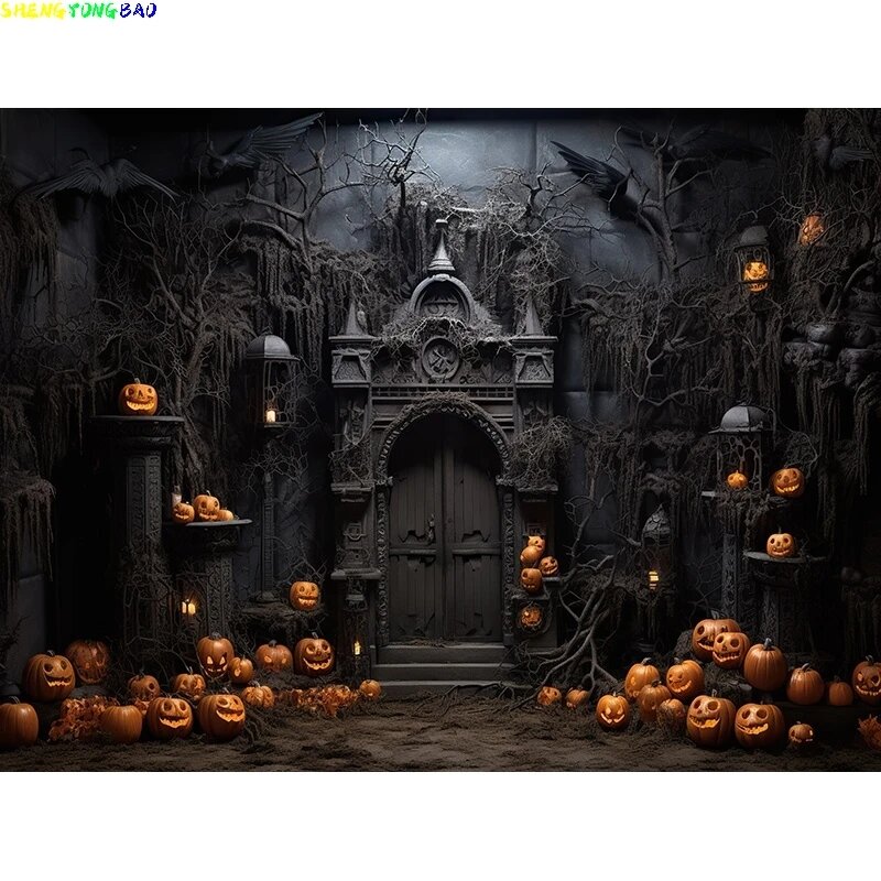 Фоно для фото Halloween, 250x180 см, черный