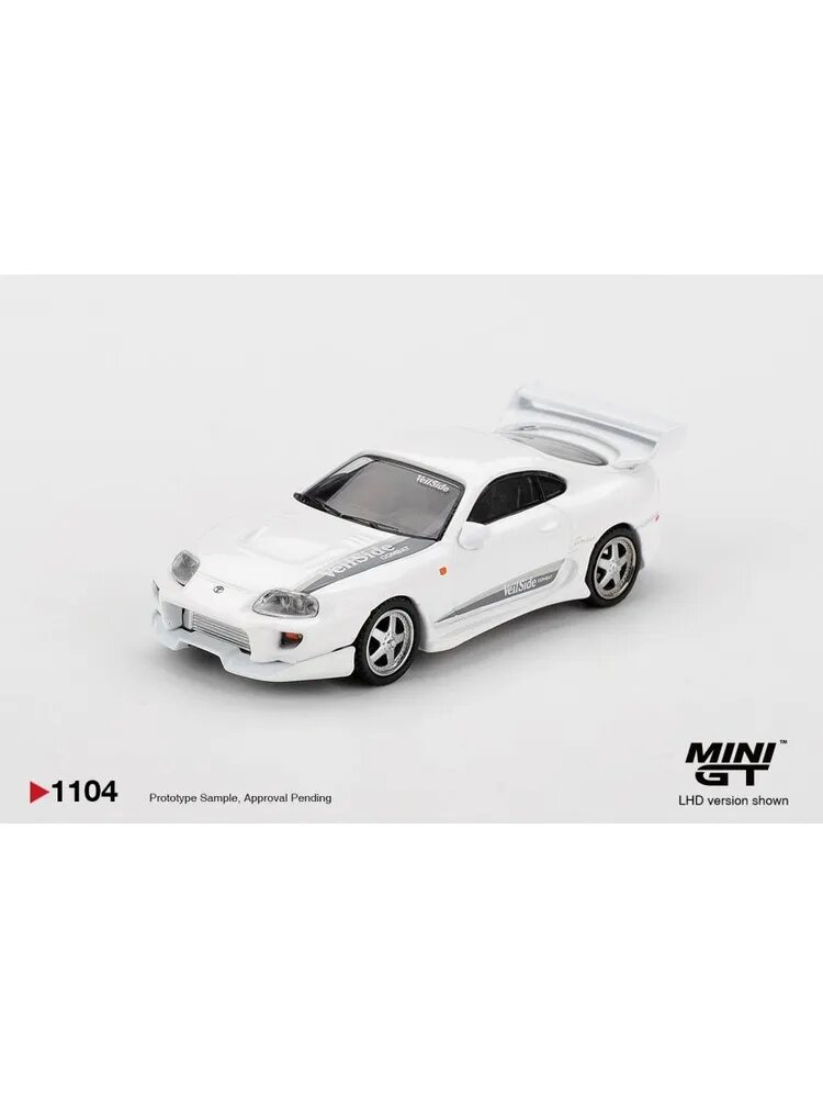 Машинка TSM MINIGT 1/64 #1104 Toyota Supra VeilSide Combat V-I White MGT01104-CH Die-cast Alloy Car Model Collection Gift