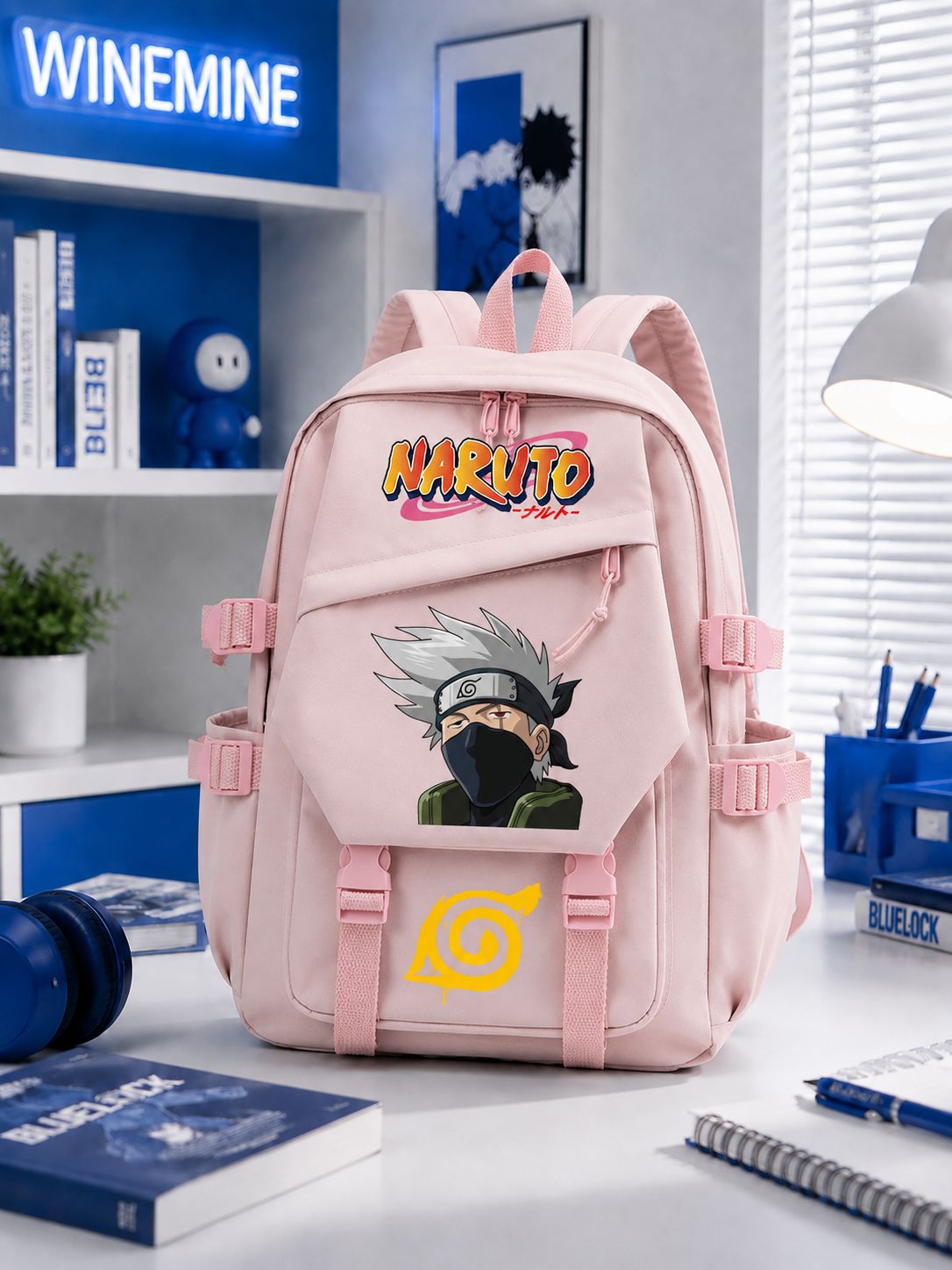 Рюкзак Наруто Naruto с аниме-принтом для школьников, вместительный городской рюкзак для детей и подростков, повседневная сумка для учебы