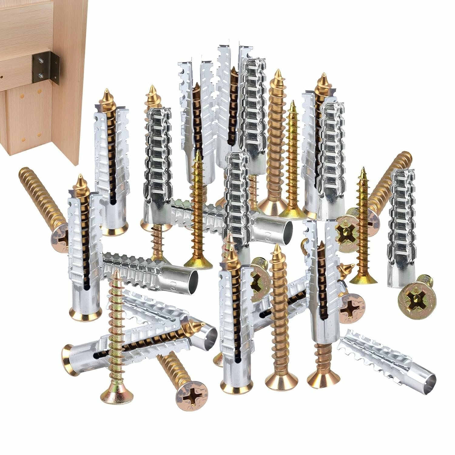 Стеновые анкеры — различные шурупы для гипсокартона | Набор фурнитуры премиум-класса для подвесных полок для картин, зер