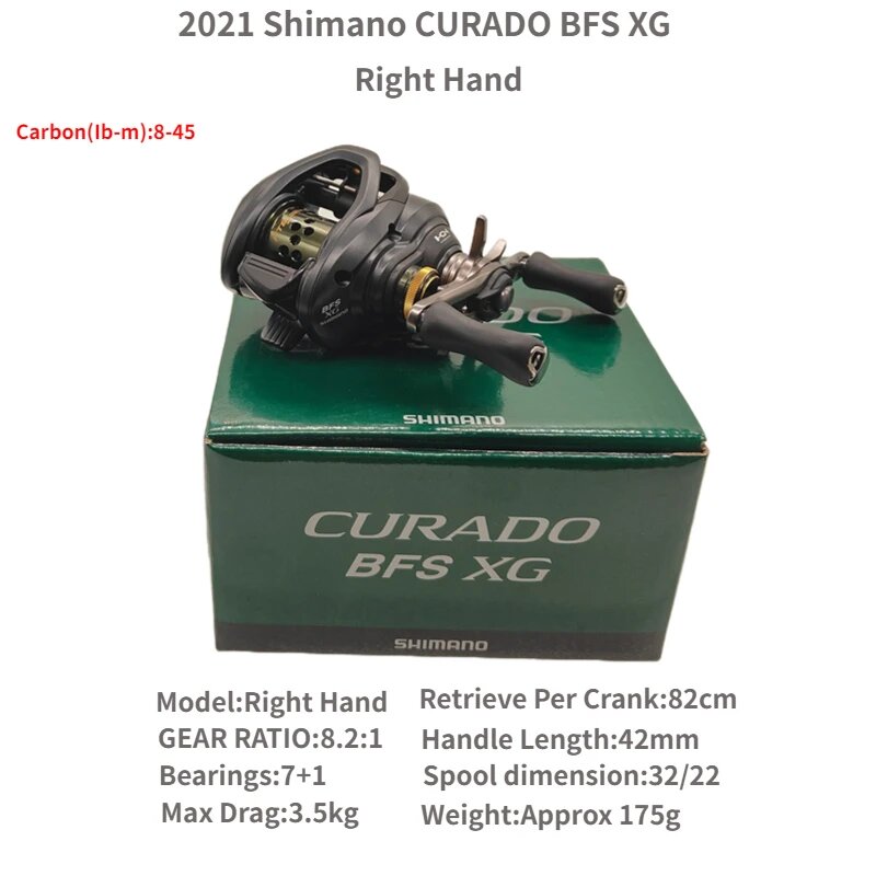Shimano Curado BFS XG Right Hand 8,2:1