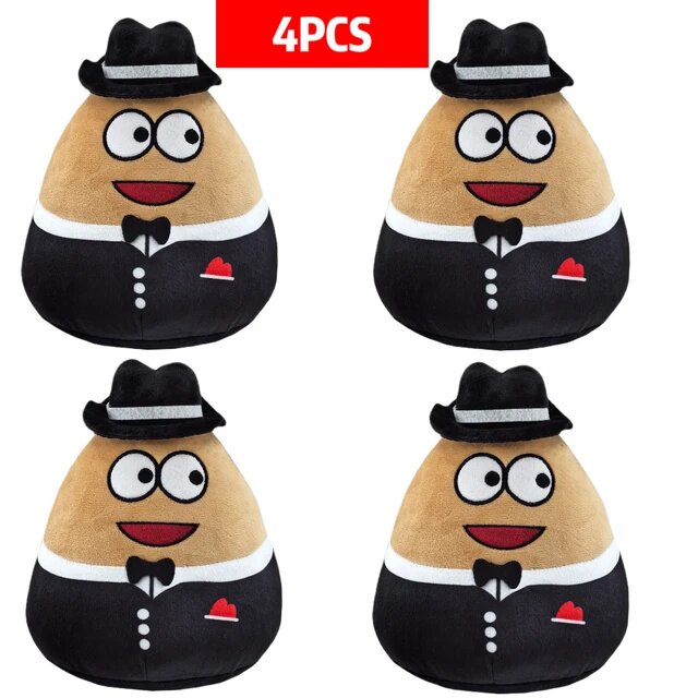 Набор из 1/4 плюшевых игрушек My Pet Alien Pou, милая кукла-питомец-инопланетянин, очаровательная плюшевая игрушка Pou, мягкая подушка, подарочная плюшевая игрушка-зверёк для детей и девочек