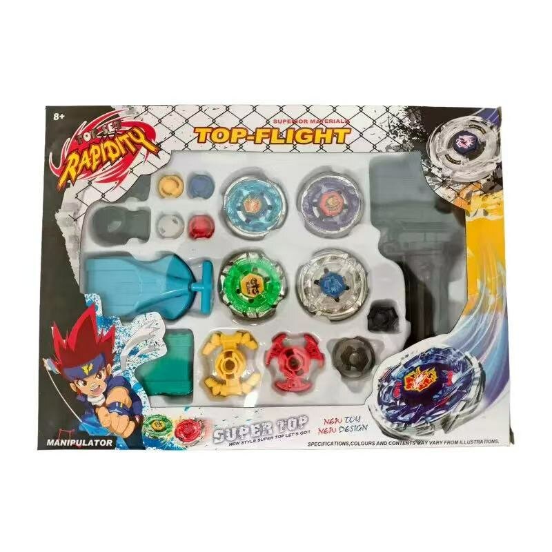 Набор Beyblades Metal Master Fusion с точной сборкой и разноцветными деталями