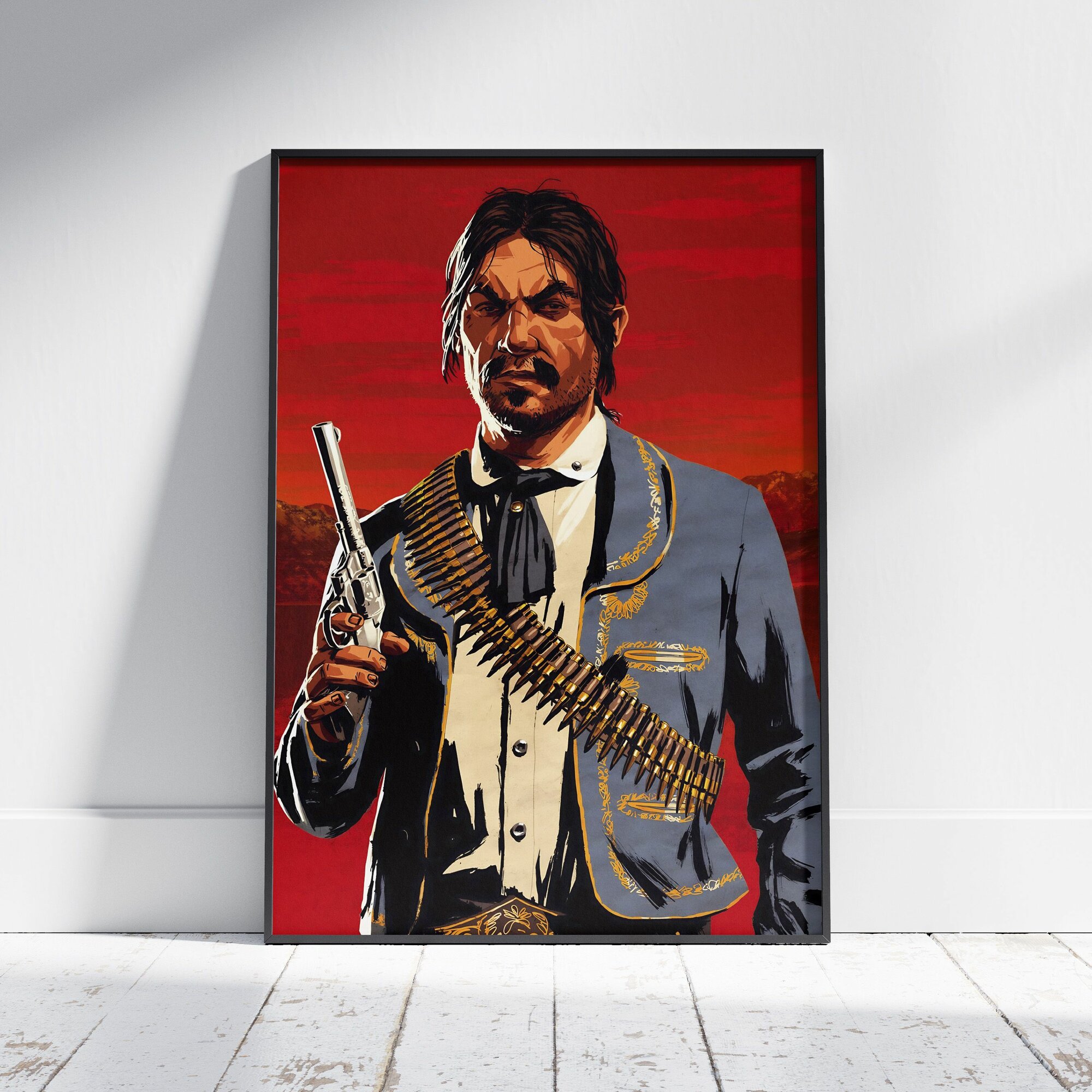 Плакат на стену для интерьера Red Dead Redemption 2 (Хавьер Эскуэла 1) - Постер по игре формата А3 (30x42 см)