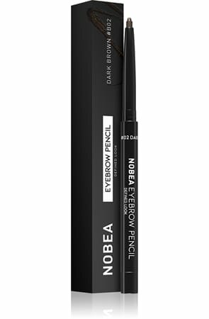 Карандаш для бровей NOBEA Day-to-Day Eyebrow Pencil 02 Dark brown, темно-коричневый, 0,3 г