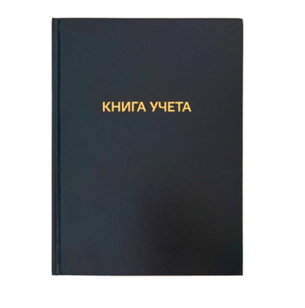 Книга учета deVente, А4, 7БЦ, 144 л, бумвинил, сшивка, клетка, тиснение, фольга
