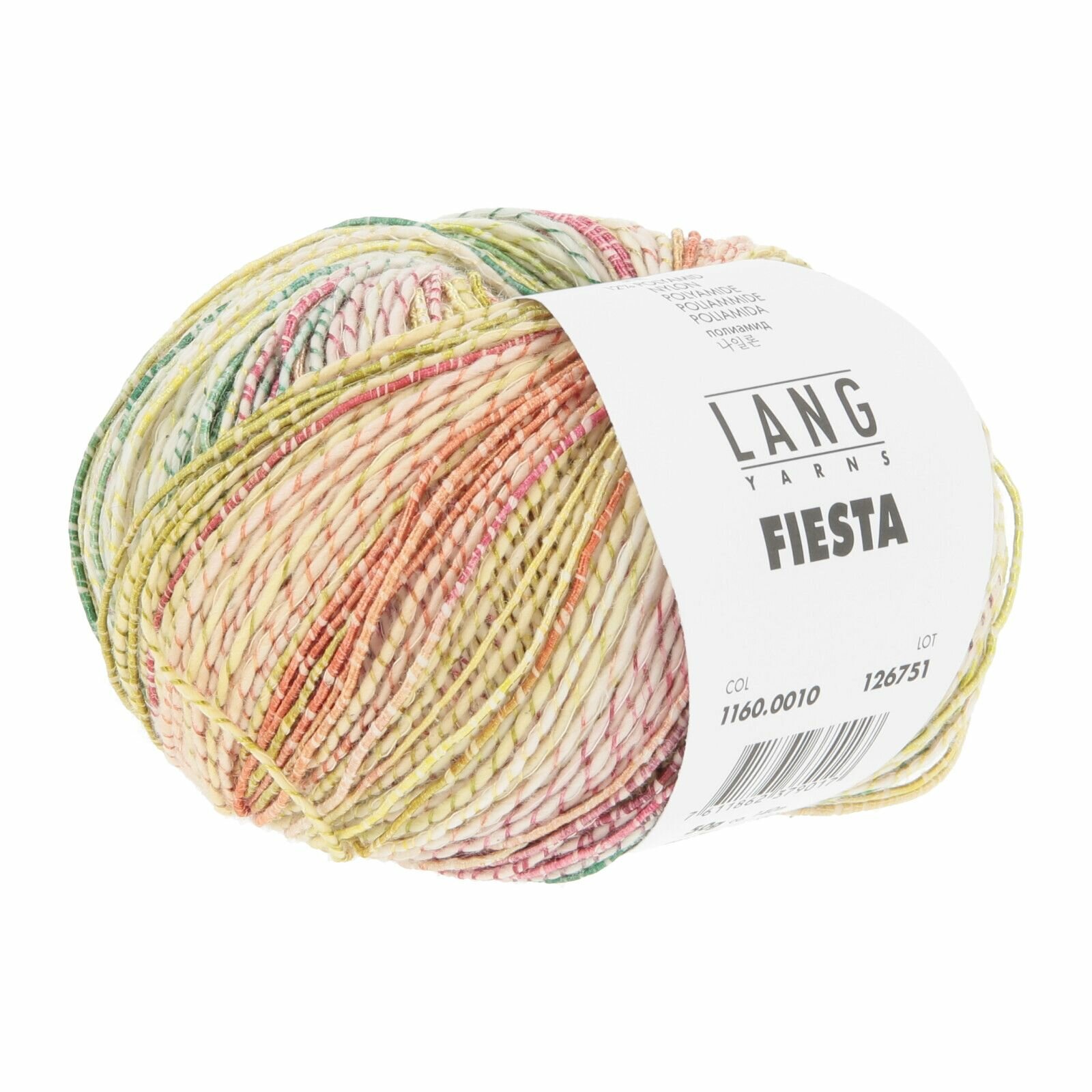 Пряжа для вязания Lang Yarns Fiesta (1160.0010) 2 мотка по 50 г/140 м