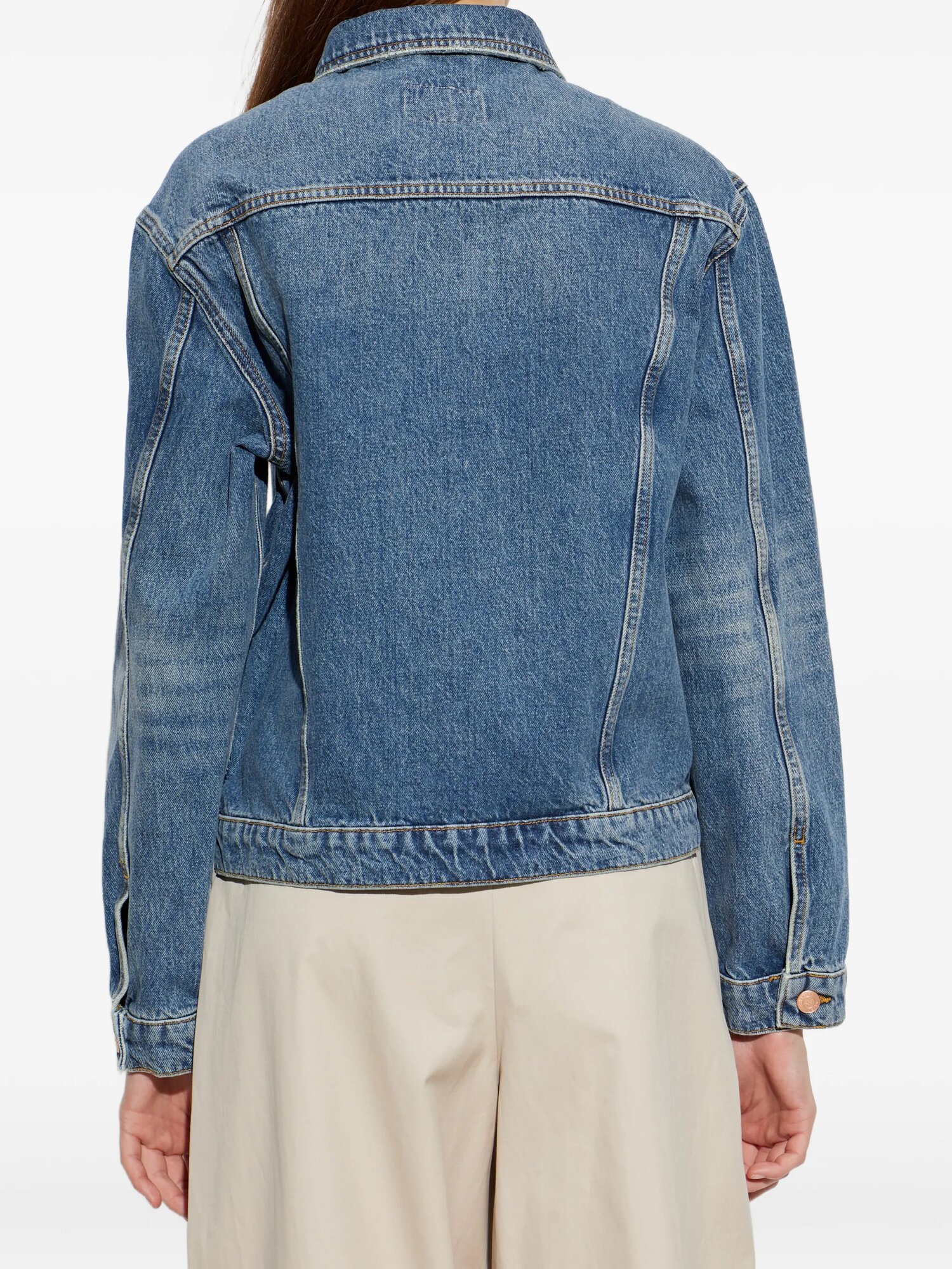 Куртка EMPORIO ARMANI Button-up denim jacket, размер 42 — фото 1