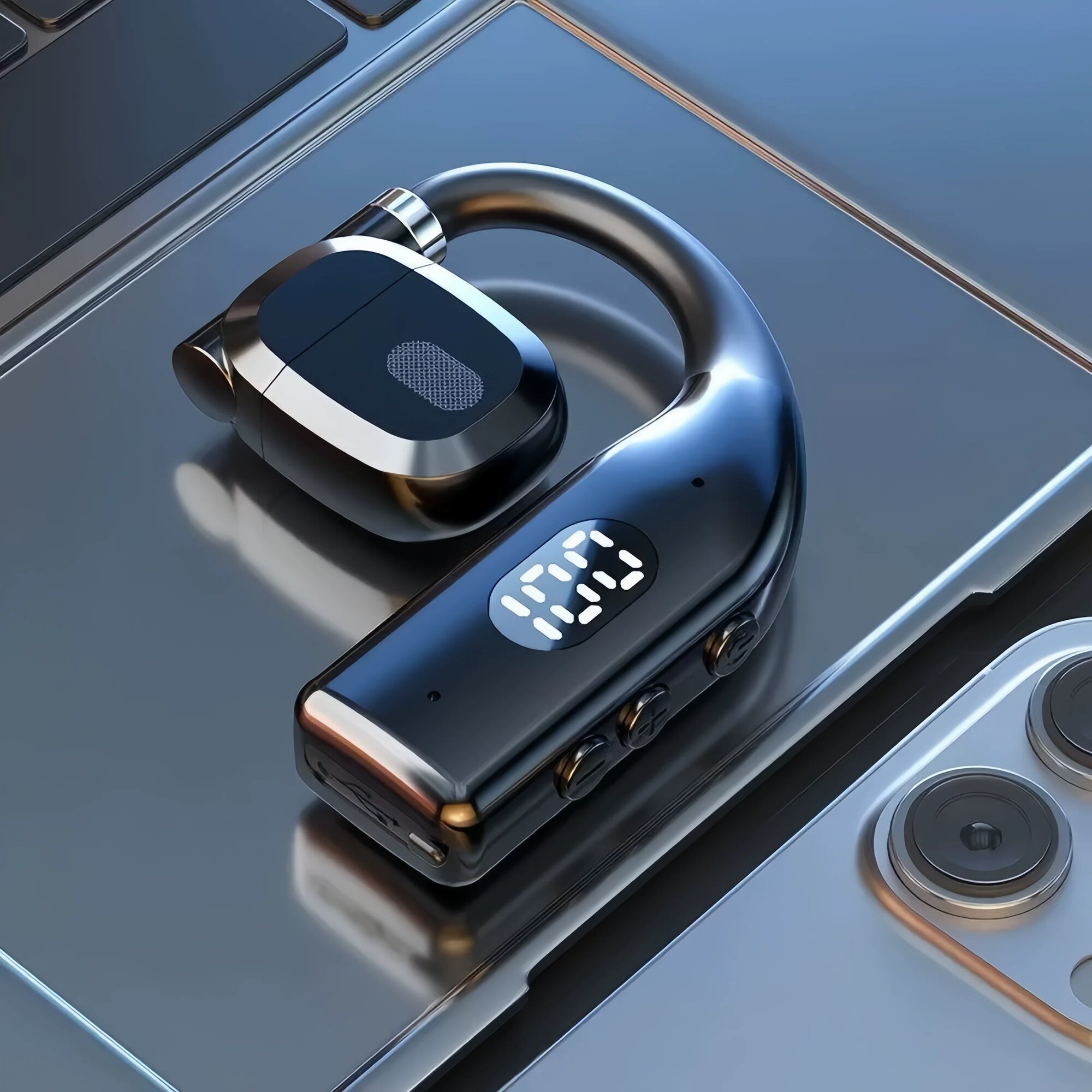Беспроводная Bluetooth-гарнитура 2025 года, новая модель, спортивная, с шумоподавлением, накладные наушники,