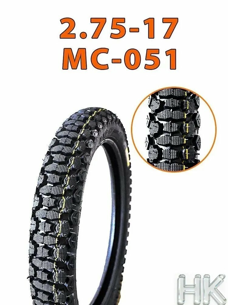 МС-051 Мотошины 80/100 R17 50 L