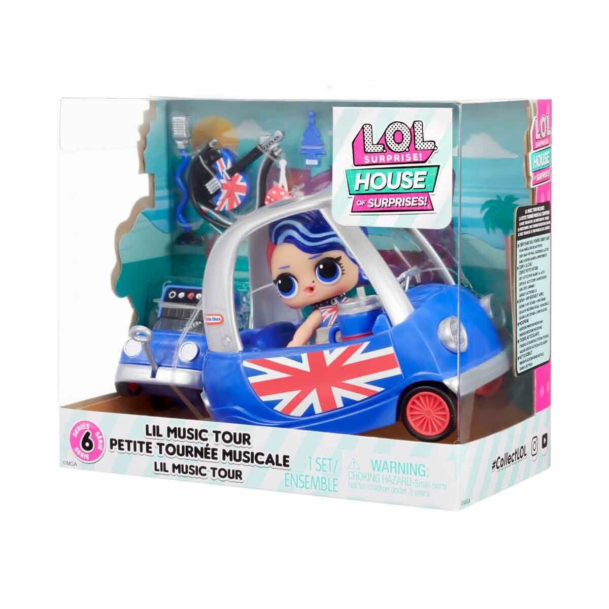 Игровой набор Lil Music Tour с коллекционной куклой Naughty Babe и 8 сюрпризами, аксессуарами для кукольного домика