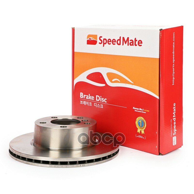 Диск тормозной BMW 1 (E81, F20, E87, F21),2 (F22, F23) 34116792215 SpeedMate арт. SM-BDE356