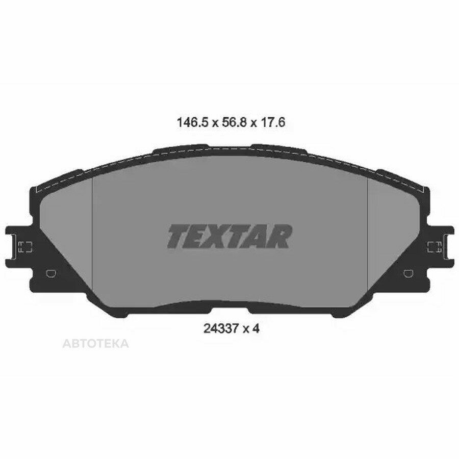 Колодки тормозные дисковые к т 4 шт. TEXTAR 2433701