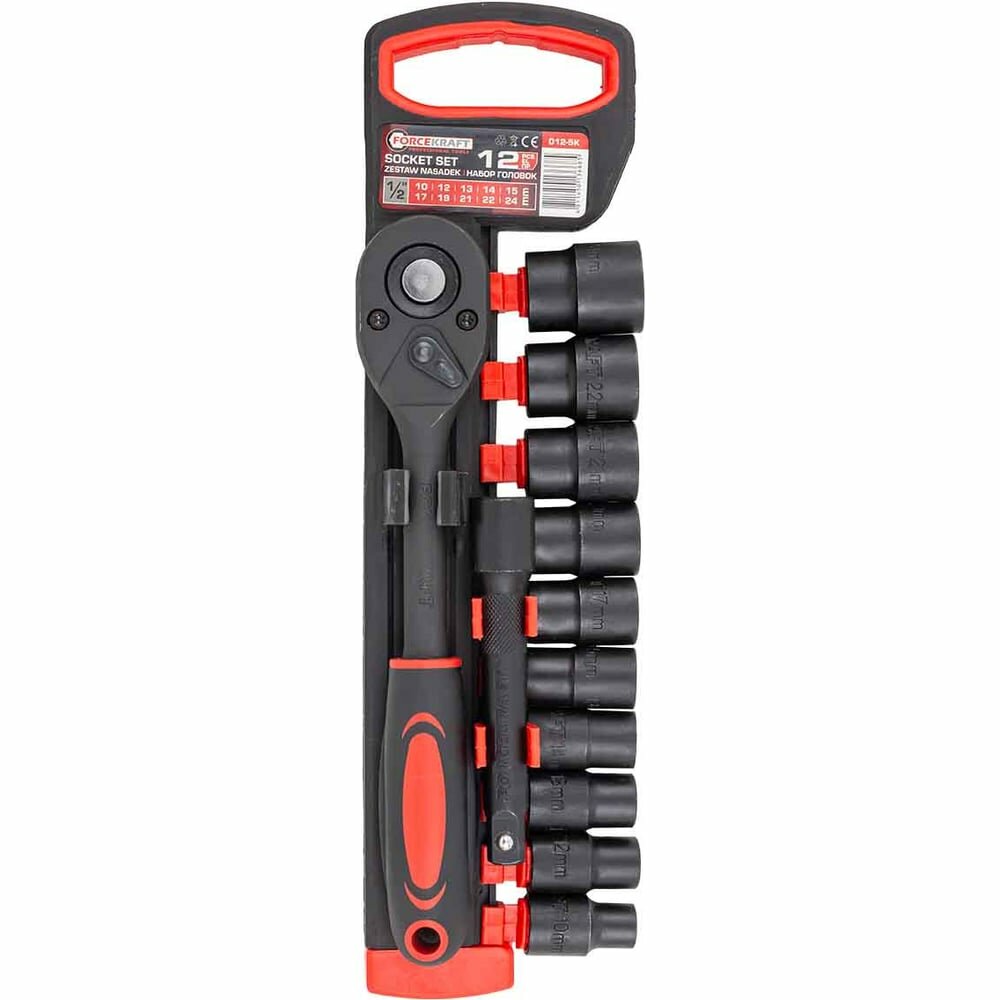 Набор головок Forcekraft 12 предметов, 1/2" FK-012-5K(59787)