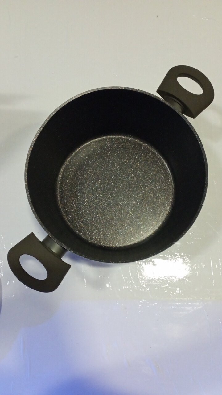 Кастрюля FILIGRANA EDDA FG24EDD01CS из кованого алюминия со стеклянной крышкой, 24 см