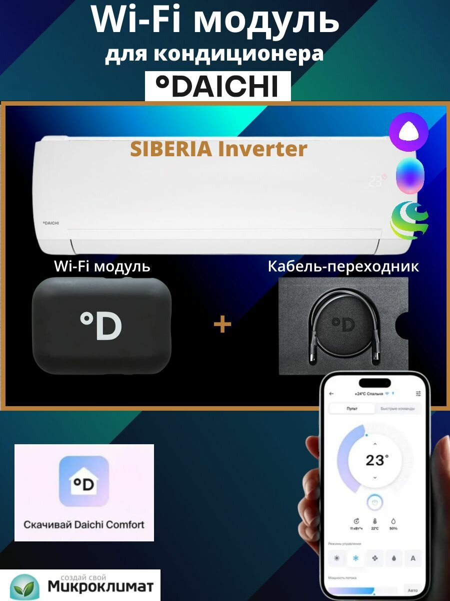 Wi-Fi модуль/сетевой адаптер для кондиционера Daichi серии Siberia