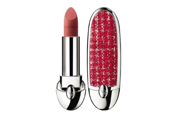 Губная помада женская GUERLAIN Carmine Shell Vintage Edition Exquisite Gemstone Silky Cream Sensation Matte, оттенок N°258+ rouge tweed shell