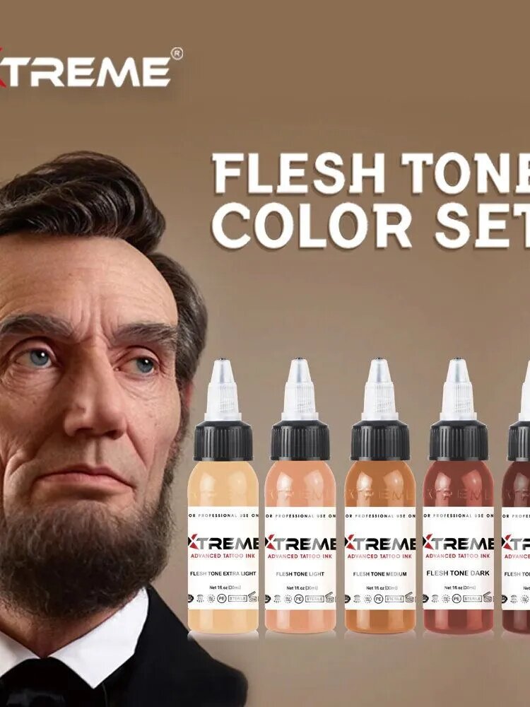 Тату-Пигмент Xtreme Ink Flesh Tone Set (30мл)