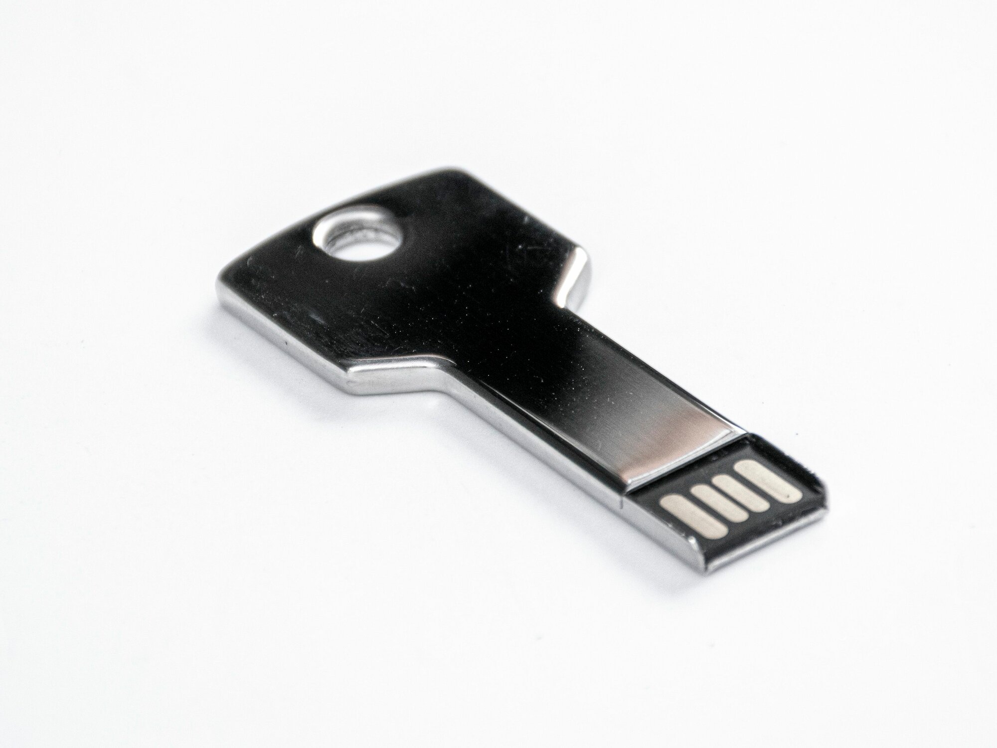 Grand-usb 64 ГБ USB-флеш-накопитель Ключ дверной, USB 2.0, до 15 мб/сек, Металл, серебристый