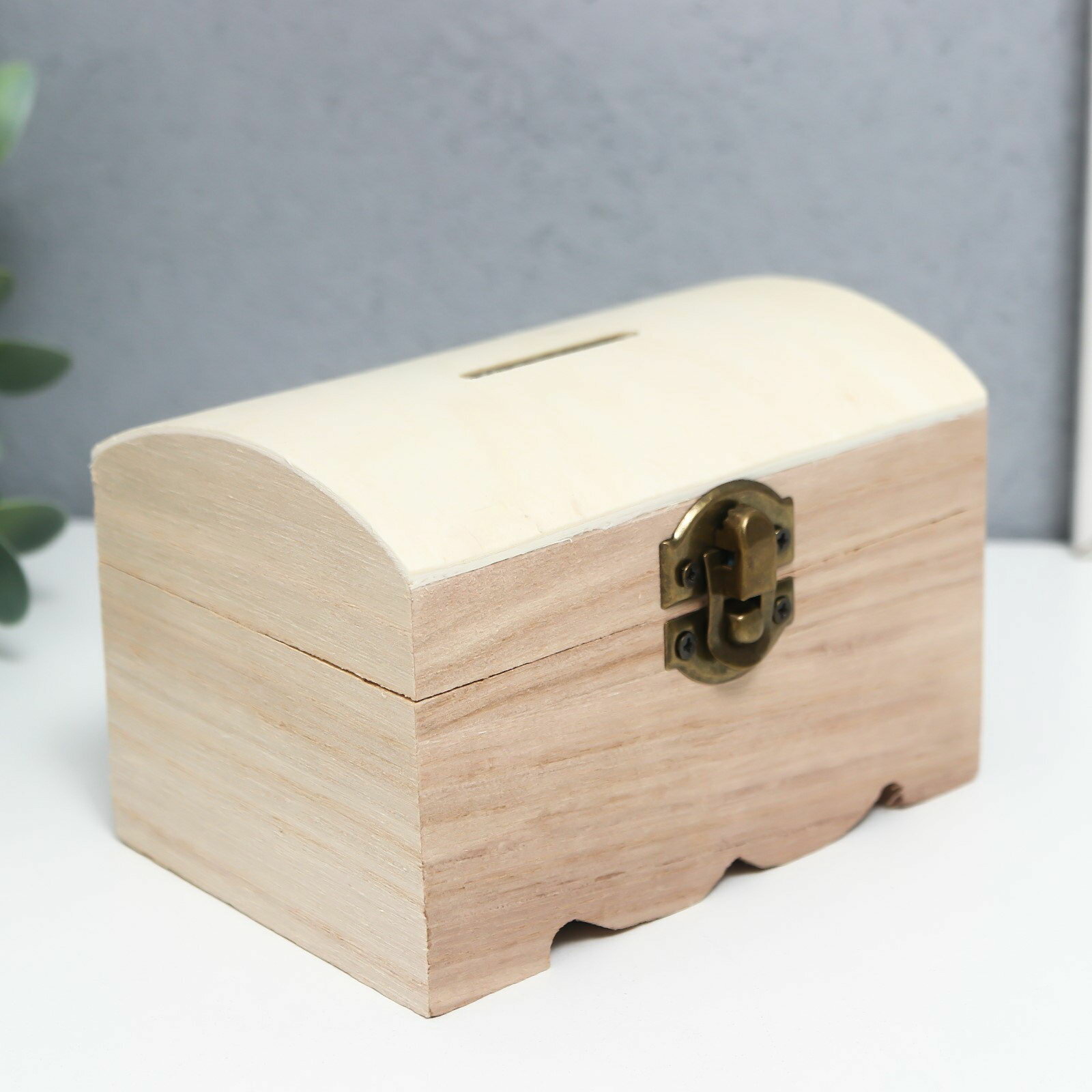 Шкатулка для росписи дерево "Сундучок", для творчества, декора, 8x8x12 см