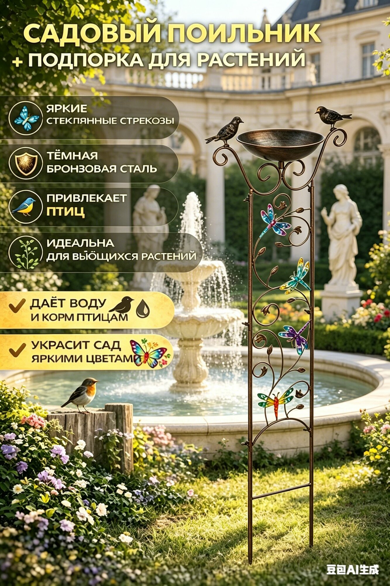 Фонтан садовый,7.4925м3/час