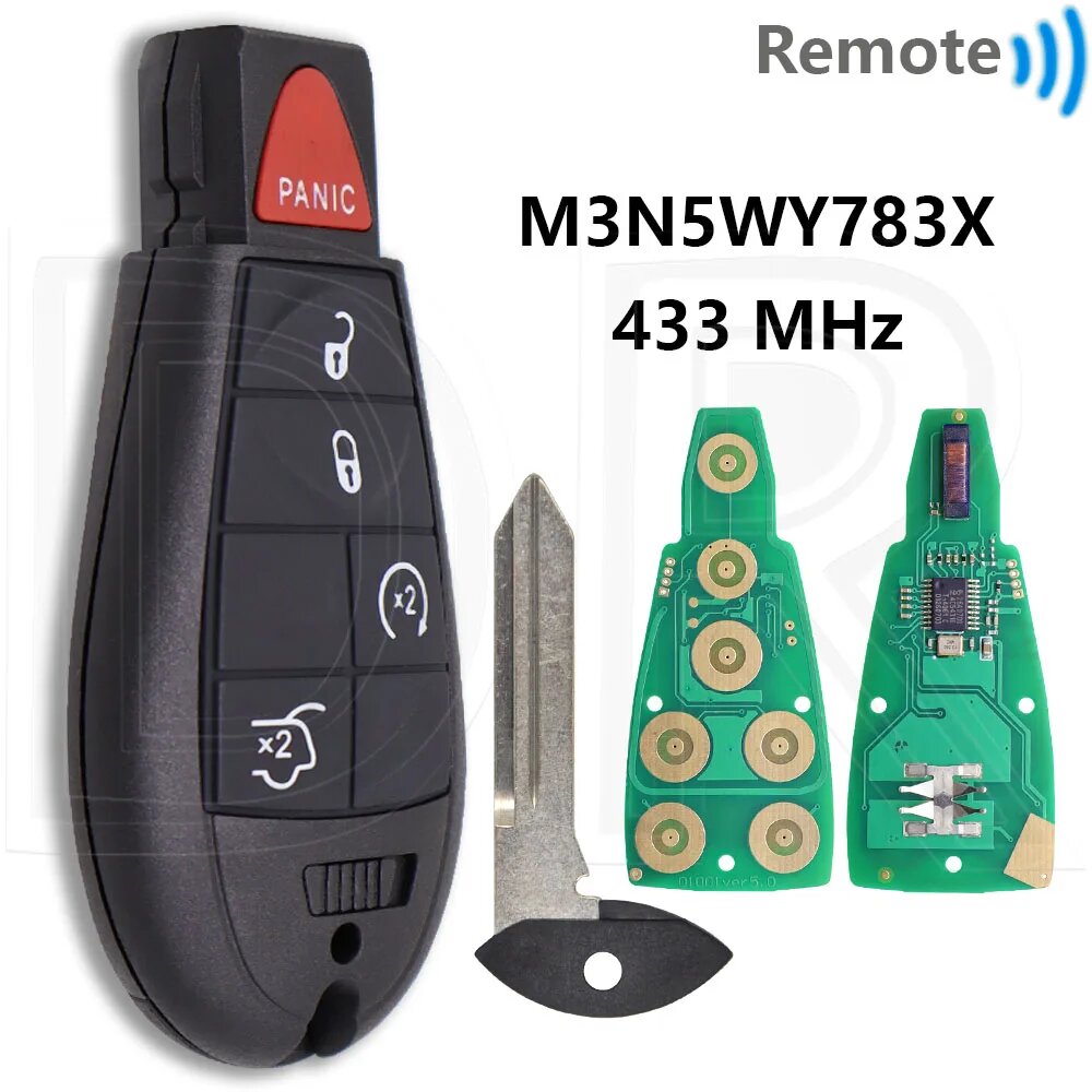 Отличный 433 МГц M3N5WY783X ID46 PCF7941 GQ4-53T PCF7961A автомобильный дистанционный ключ для Jeep Cherokee Chrysler Town & Country Dodge Caravan RAM