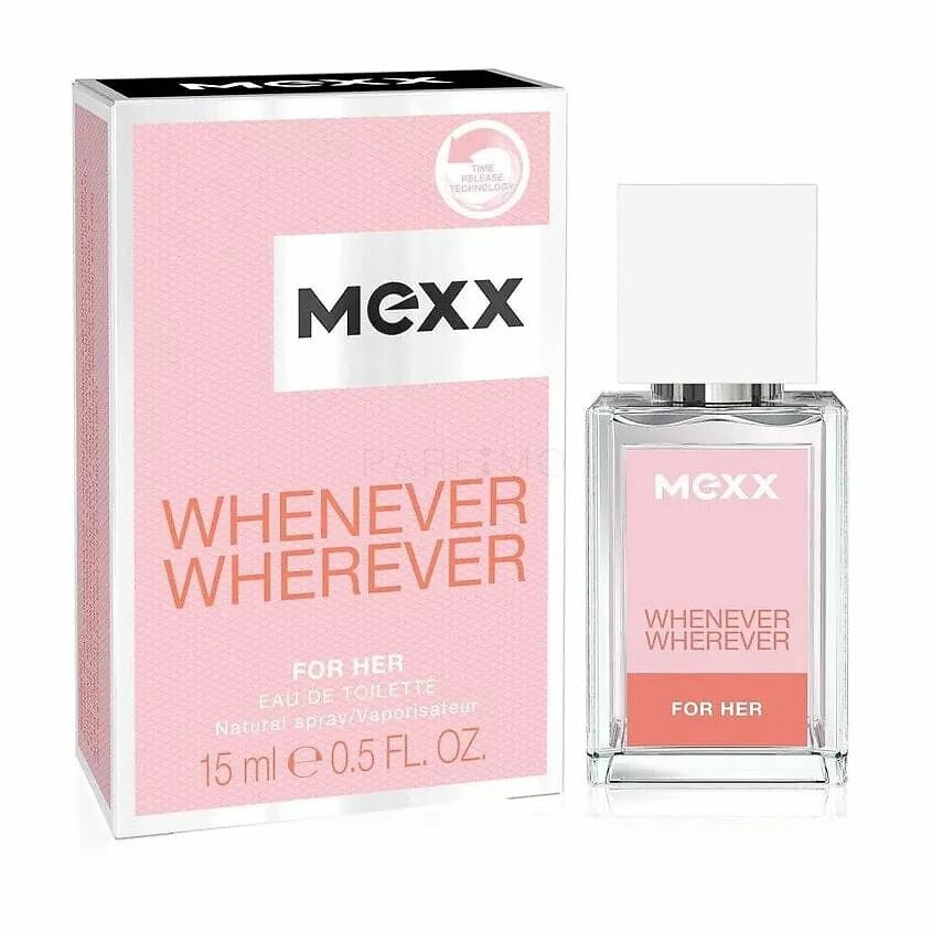 Туалетная вода женская Mexx Whenever Wherever, Мекс Венэвер Верэвер, 15 мл