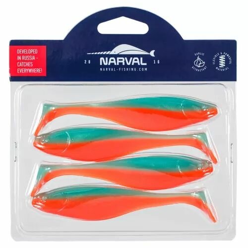 Силиконовая приманка Narval Commander Shad 12cm #060 4шт.