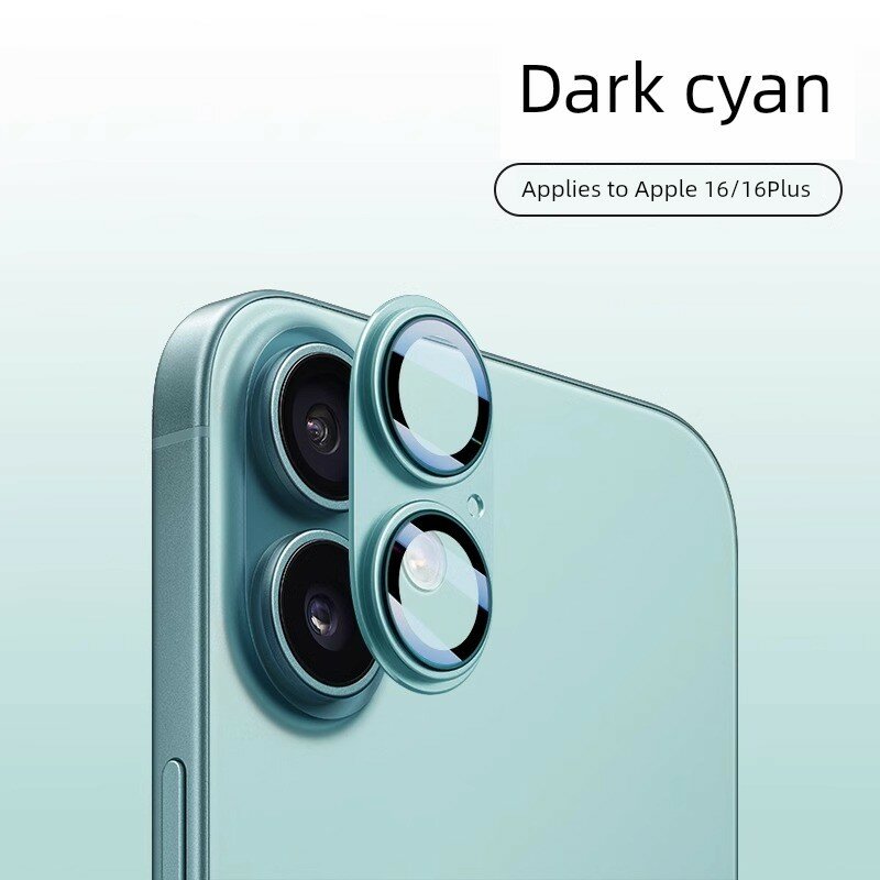 IPhone 16 Pro 1-шт. Глубокоголубая защитная пленка для объектива с полным покрытием и точностью пикселей для iPhone 16