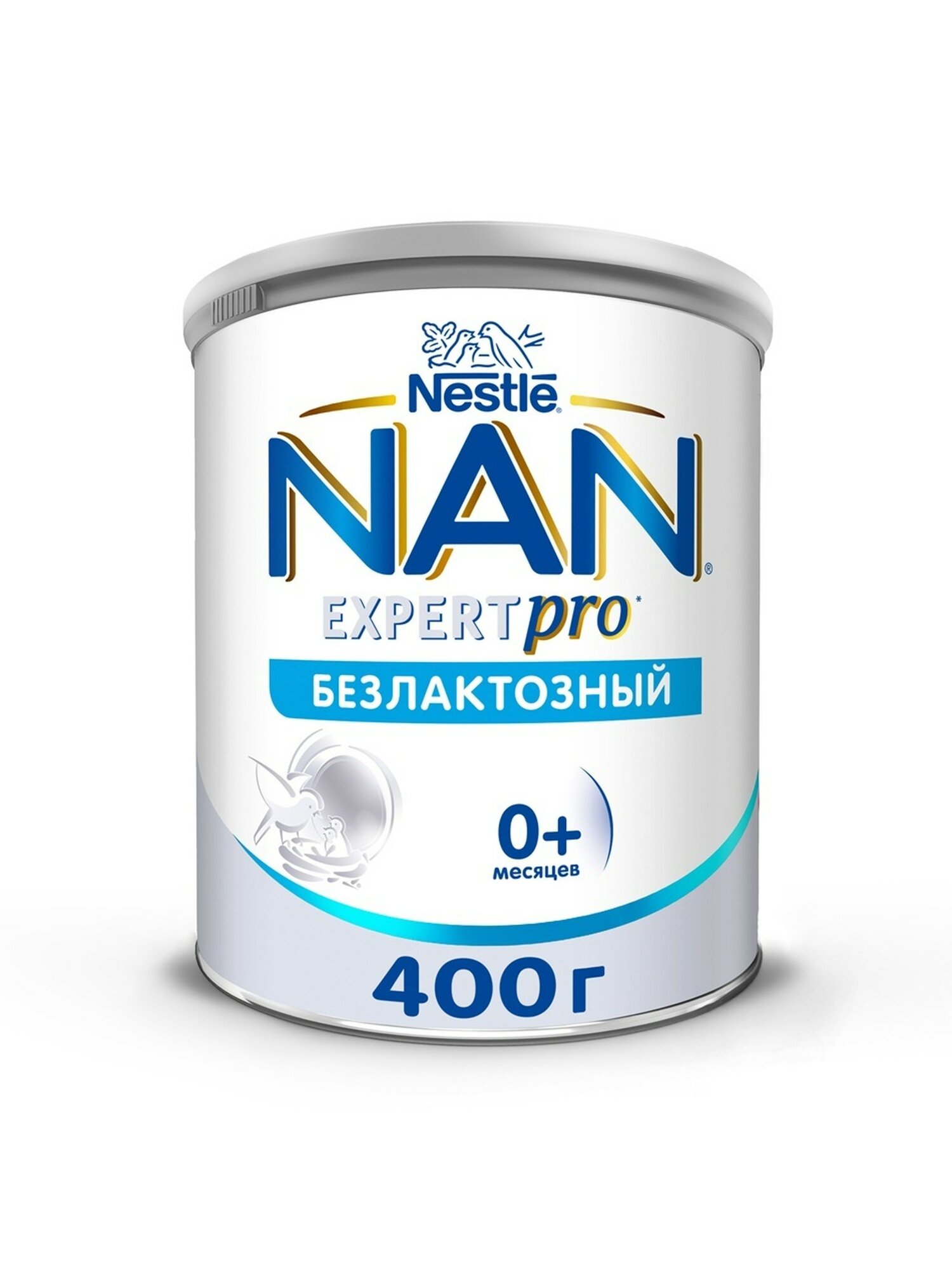 NAN безлактозный смесь сухая Д/детей С рожд 400,0 — Смесь сухая для детей - 400,0 г банка