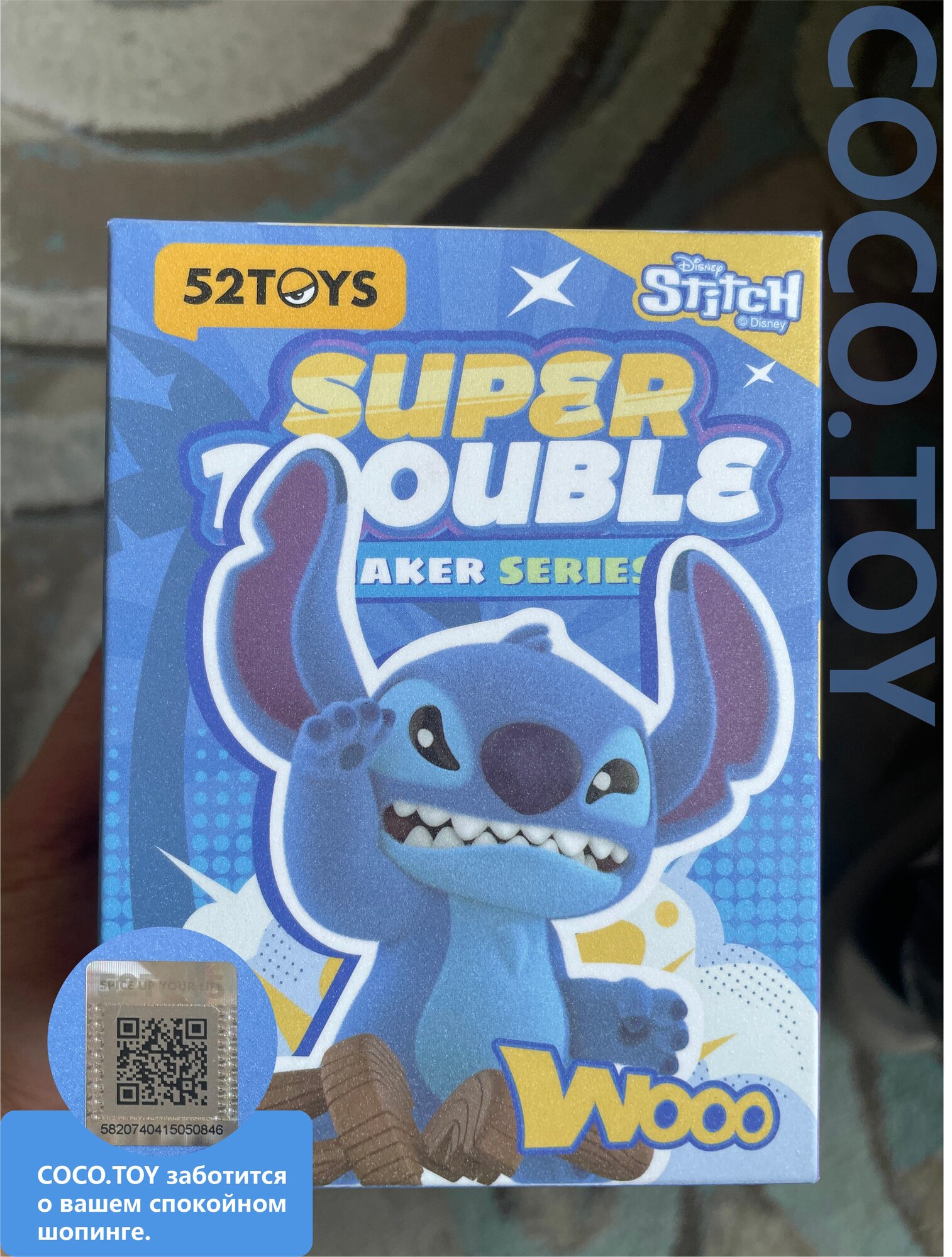 Стич игрушка 52TOYS Stitch Blind box лило и стич Игрушка сюрприз случайный вид 1 шт COCO.TOY