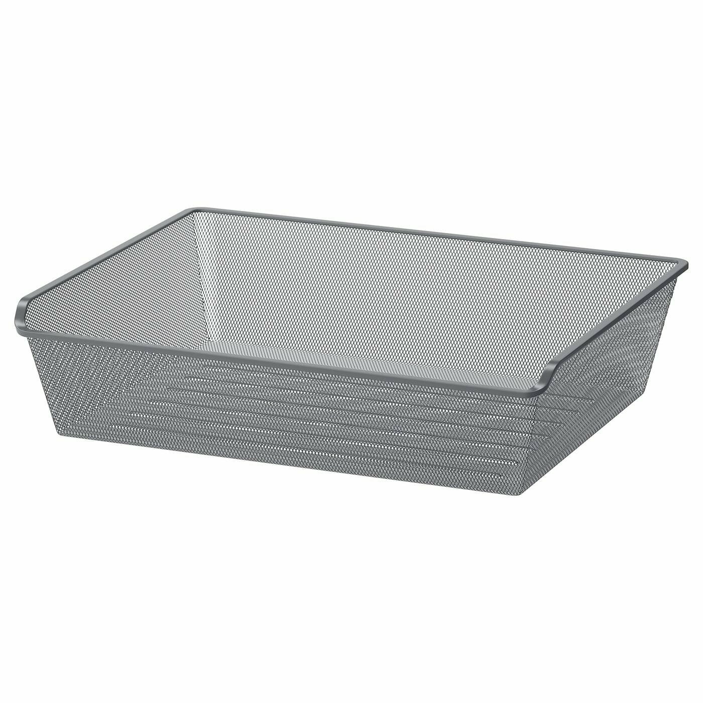 Корзина для хранения ikea KOMPLEMENT Проволочная корзина, 75x58 см, темно-серый 702.573.13