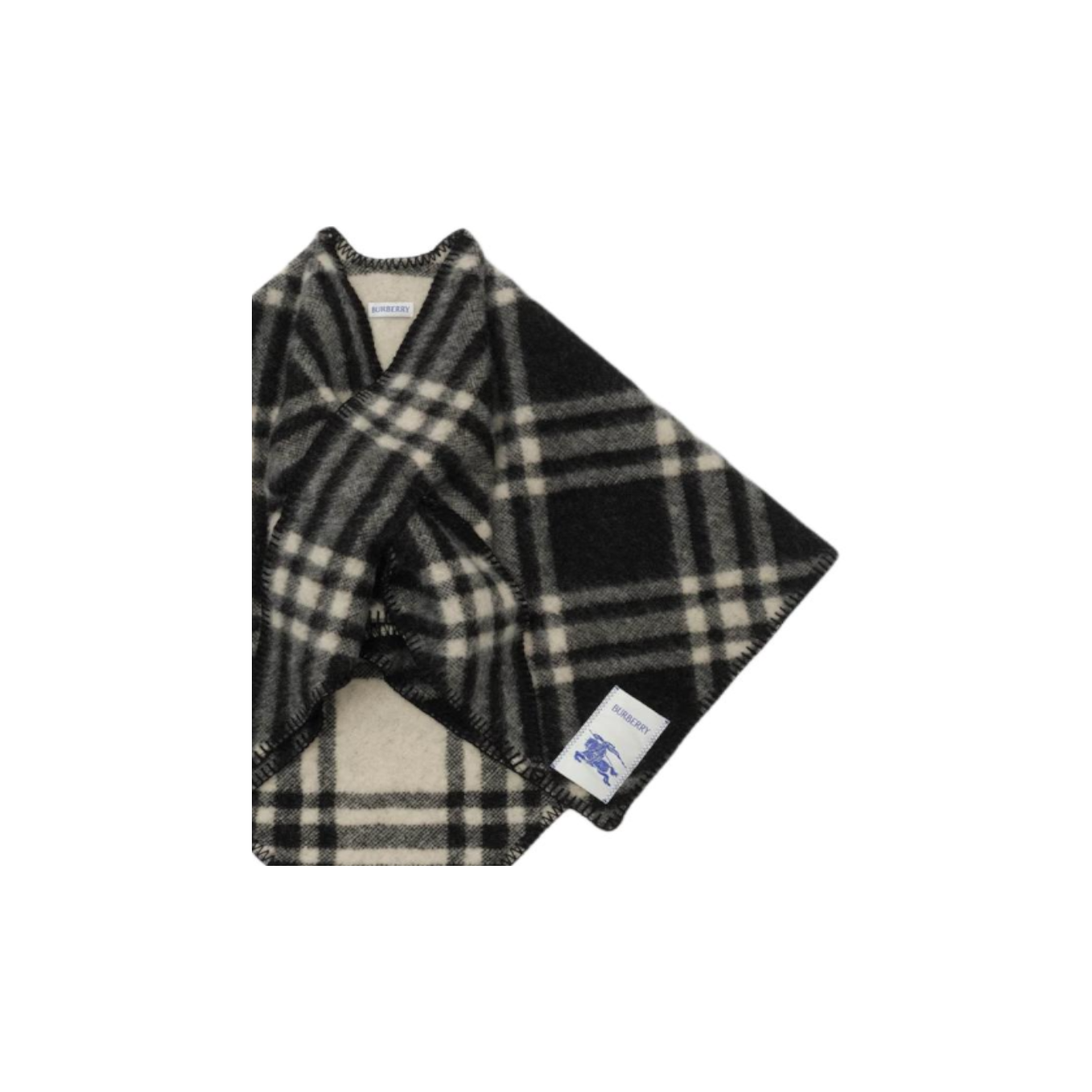 Шаль BURBERRY, черный — фото 1