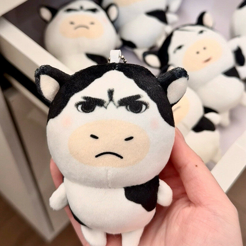 Игрушка мягкая коровье лицо из полиэстера для детской комнаты и коллекционных предметов стиль 4